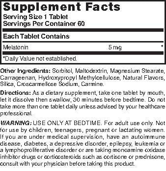 natural melatonin for restful sleep