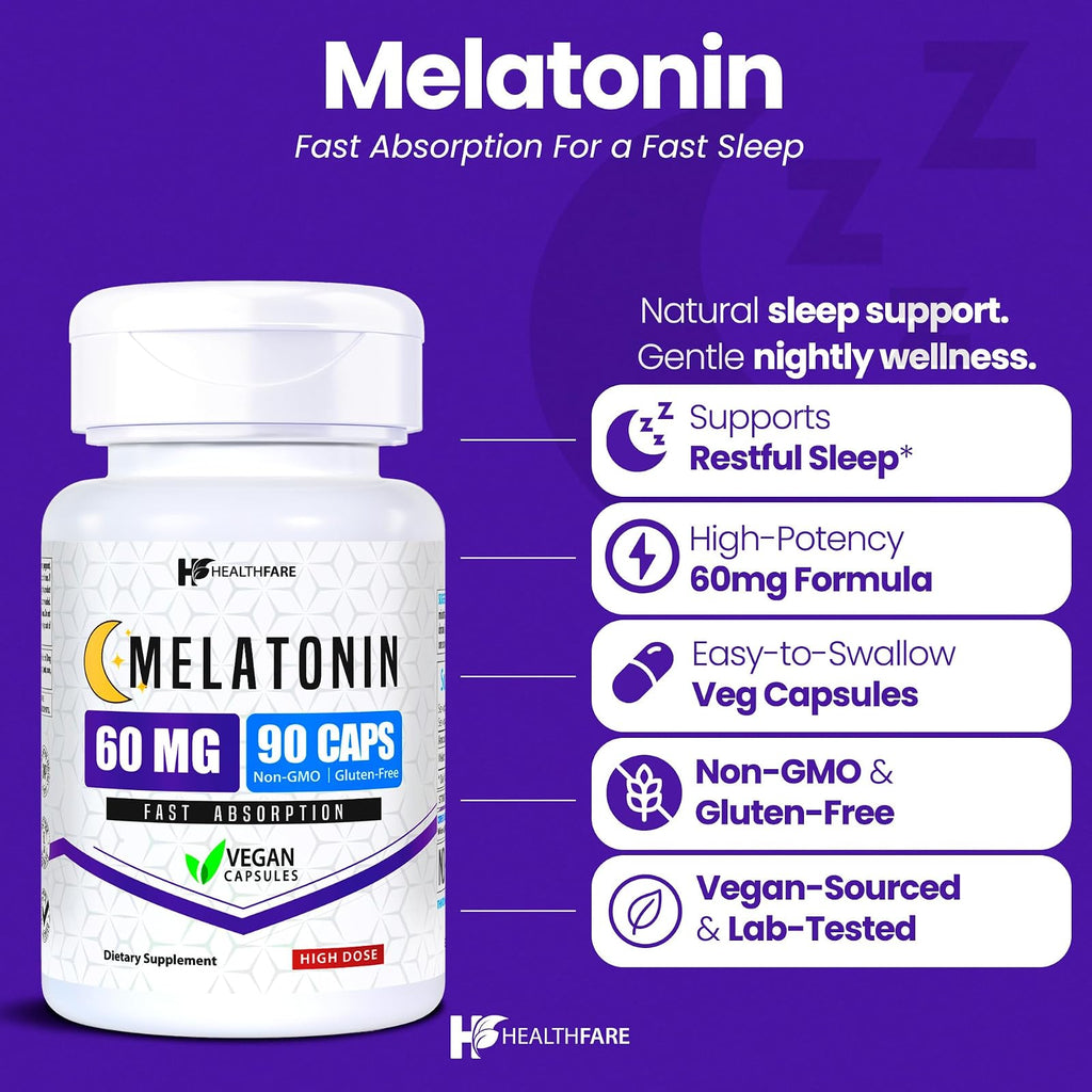 natural melatonin for restful sleep