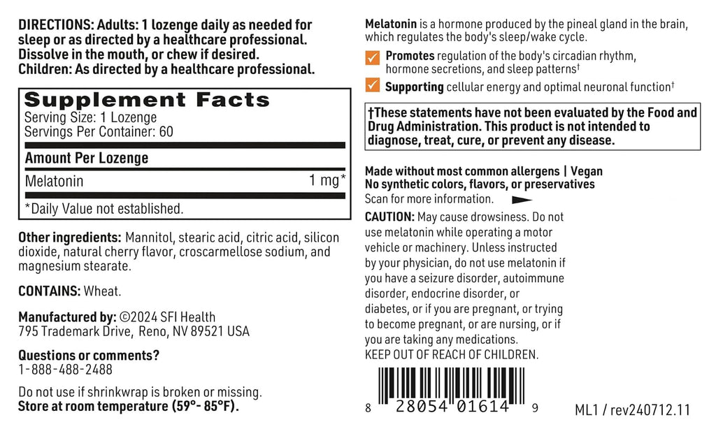 natural melatonin for sleep support