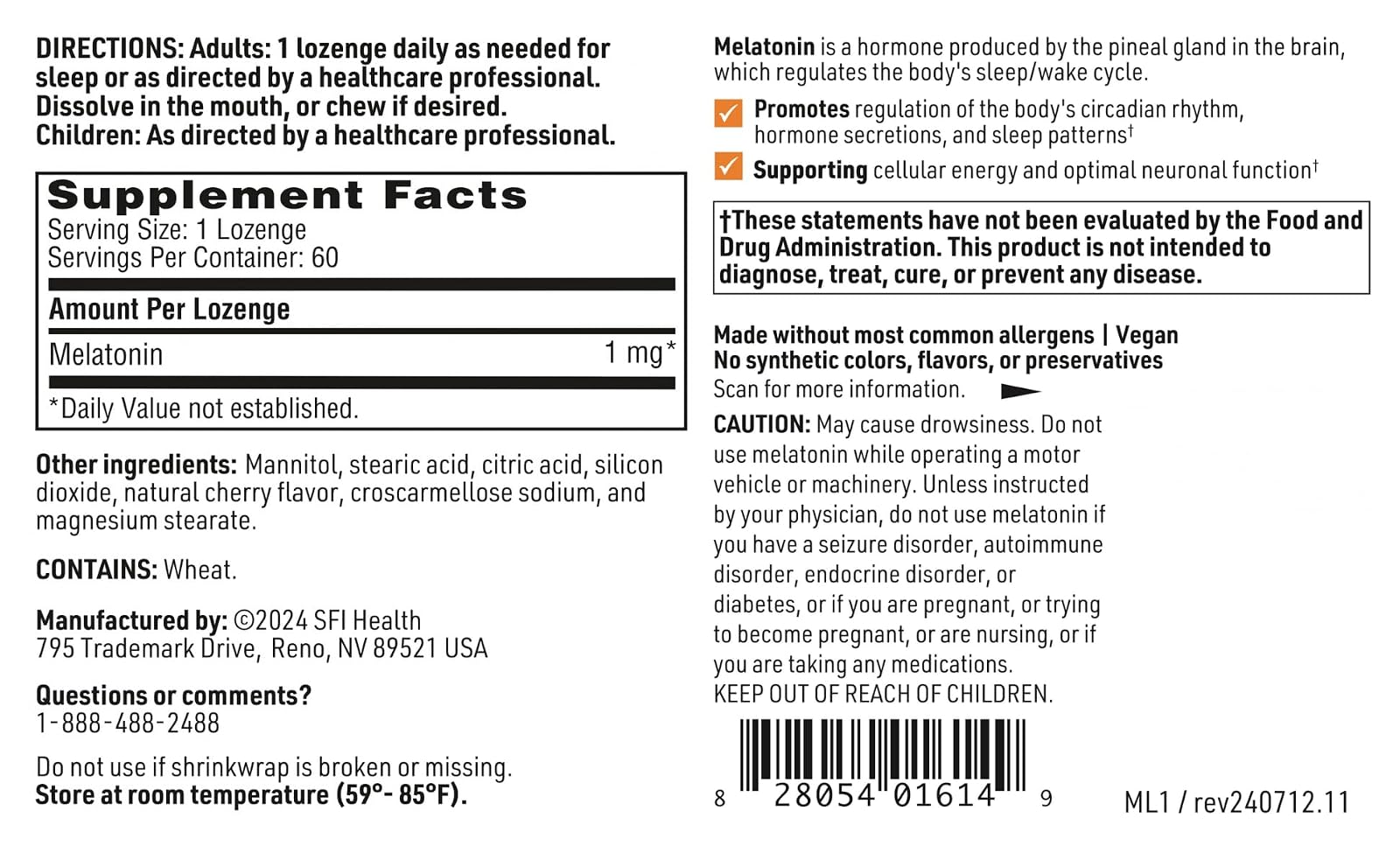 natural melatonin for sleep support