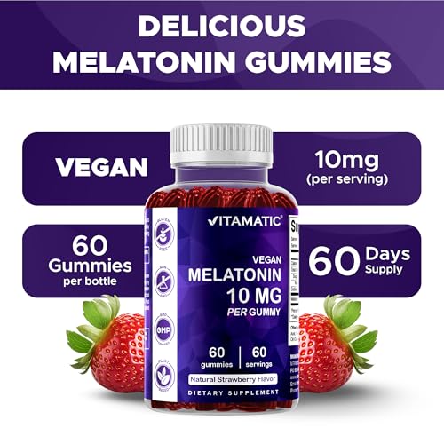 Natural melatonin gummies for restful nights