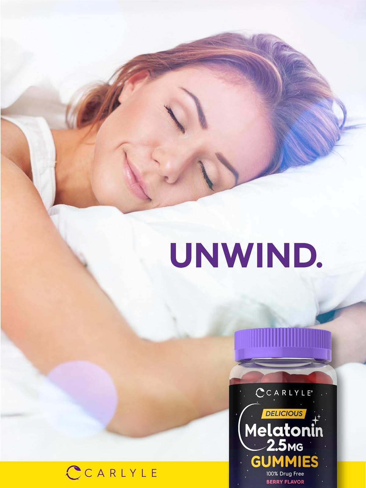 Natural melatonin gummies for sleep aid