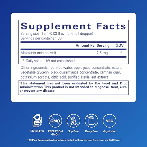 natural melatonin liquid for restful nights