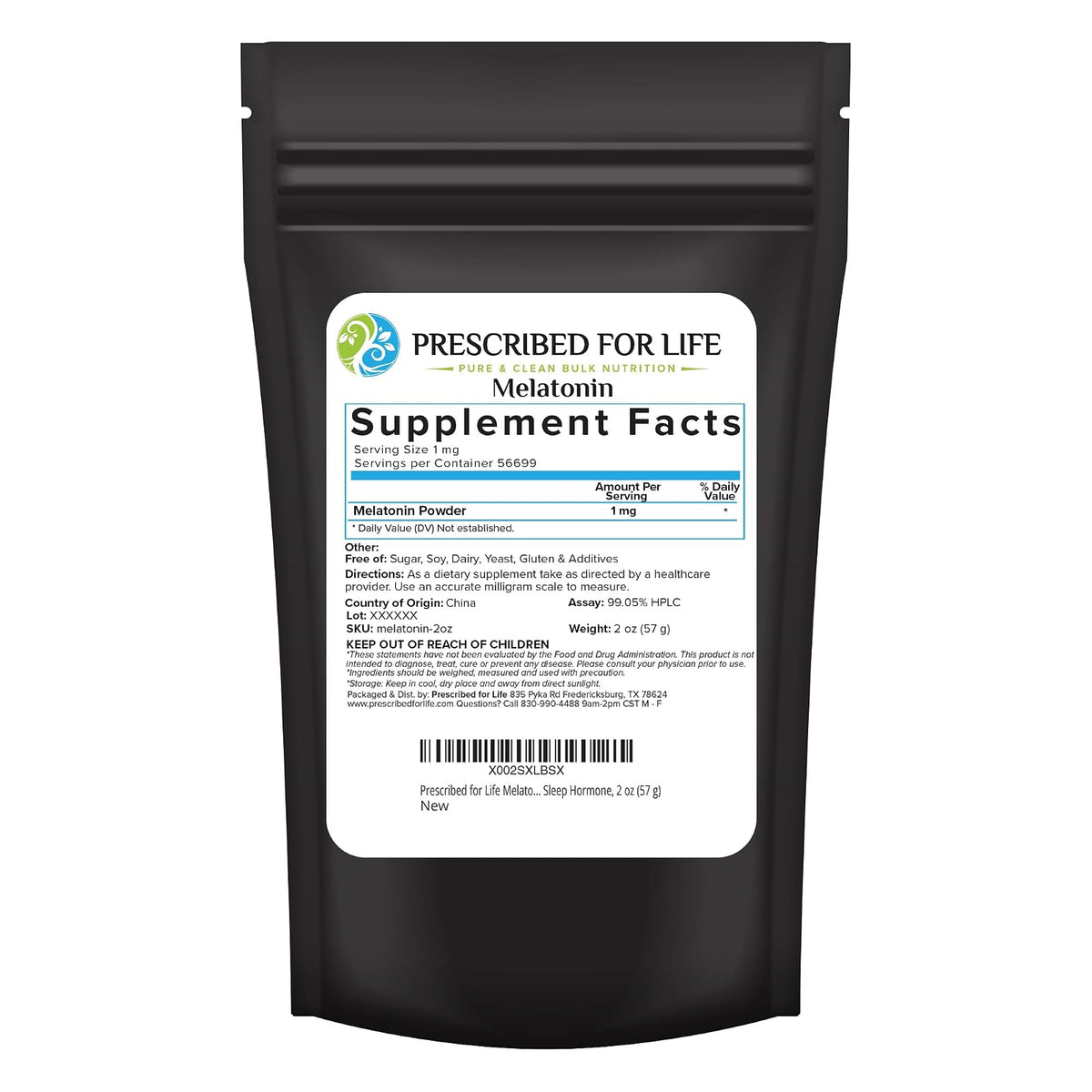 natural melatonin powder for sleep