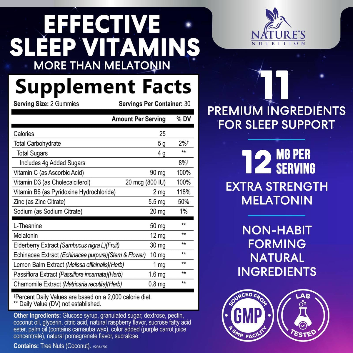 natural melatonin sleep aid gummies