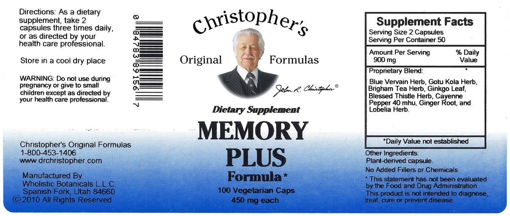 natural memory support herbal blend