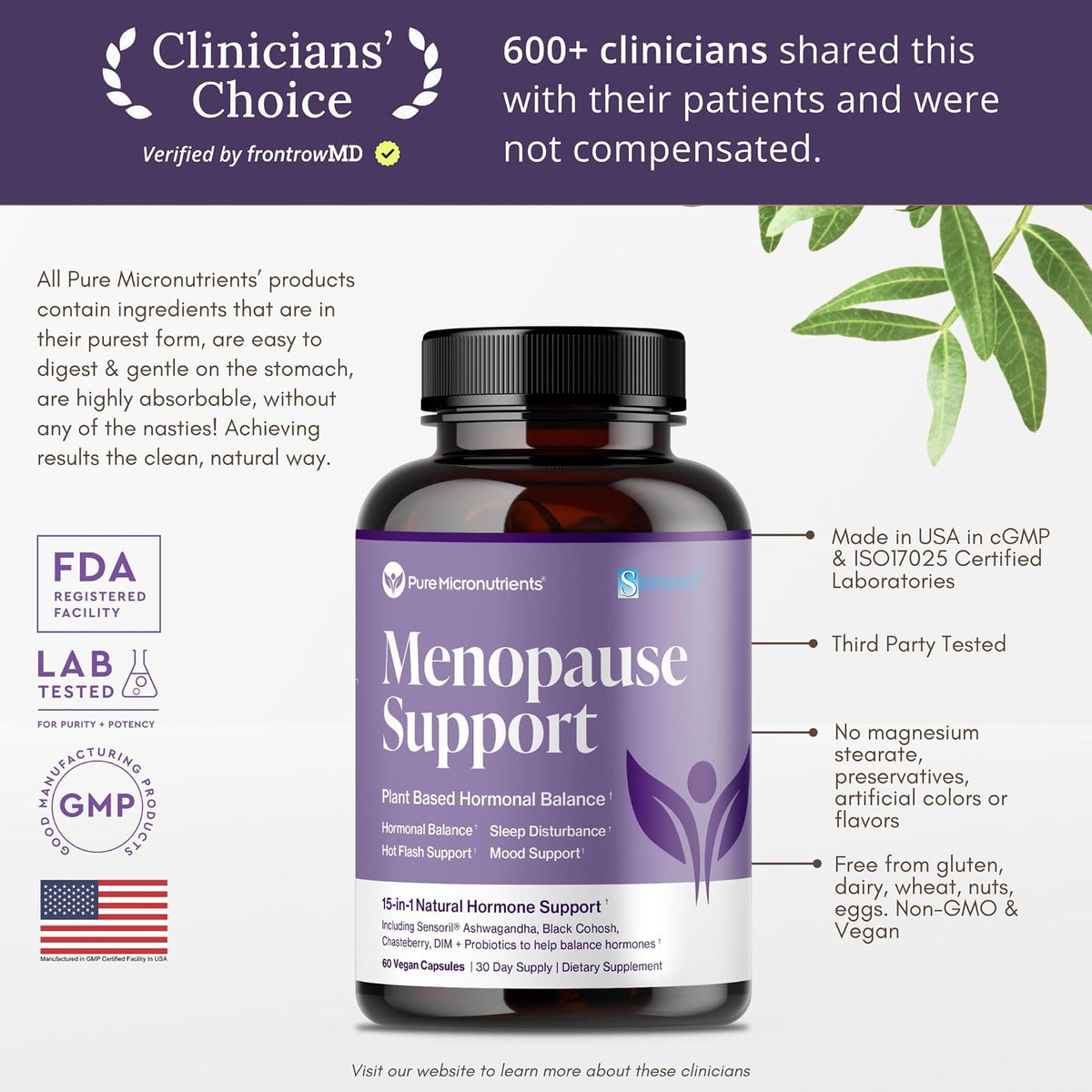 Natural menopause relief capsules