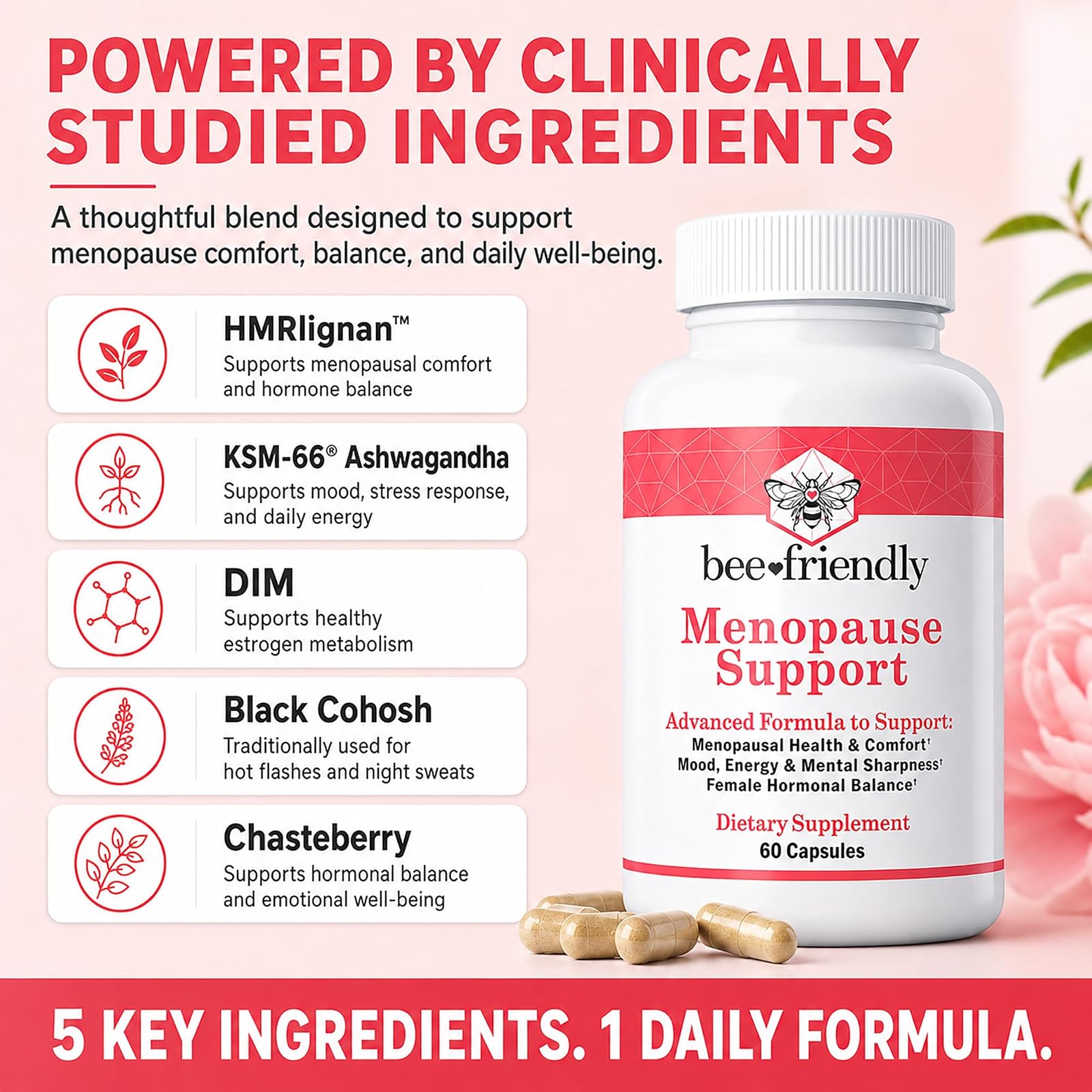 natural menopause support capsules for women