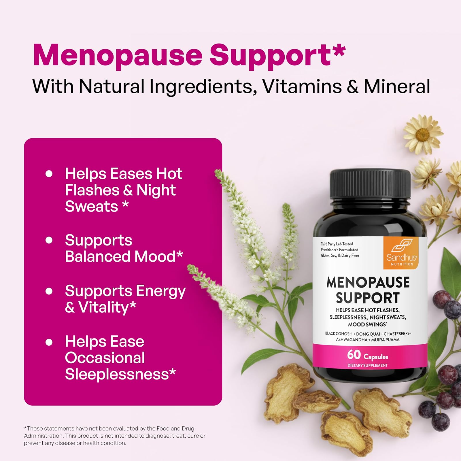 Natural menopause support for women