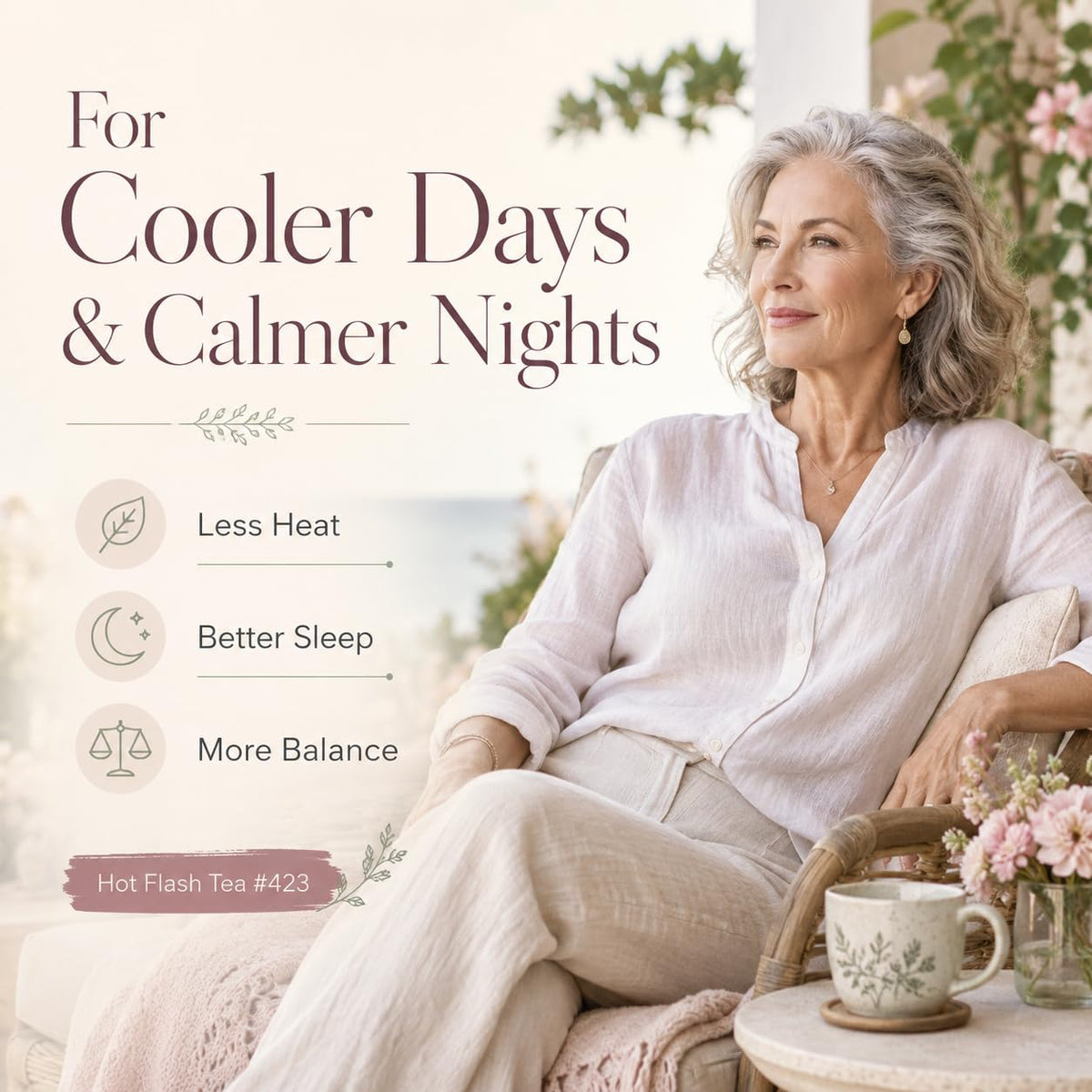 natural menopause support tea