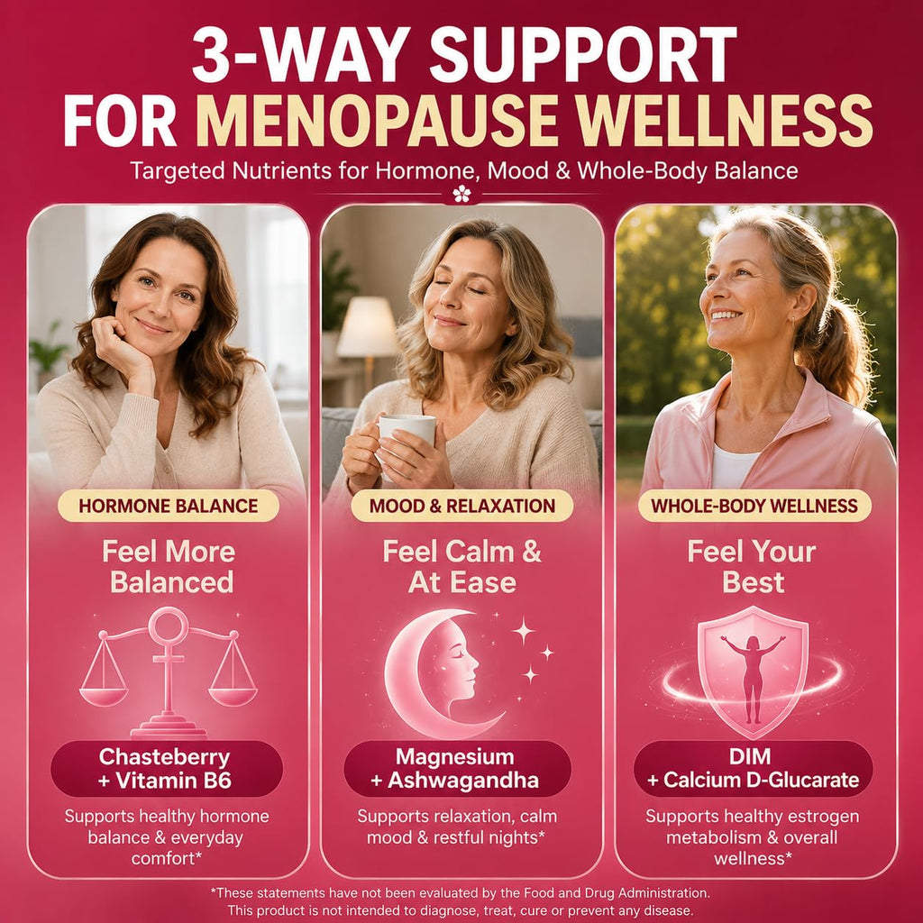 Natural menopause support with gummies