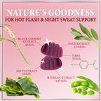 Natural menopause support with gummies