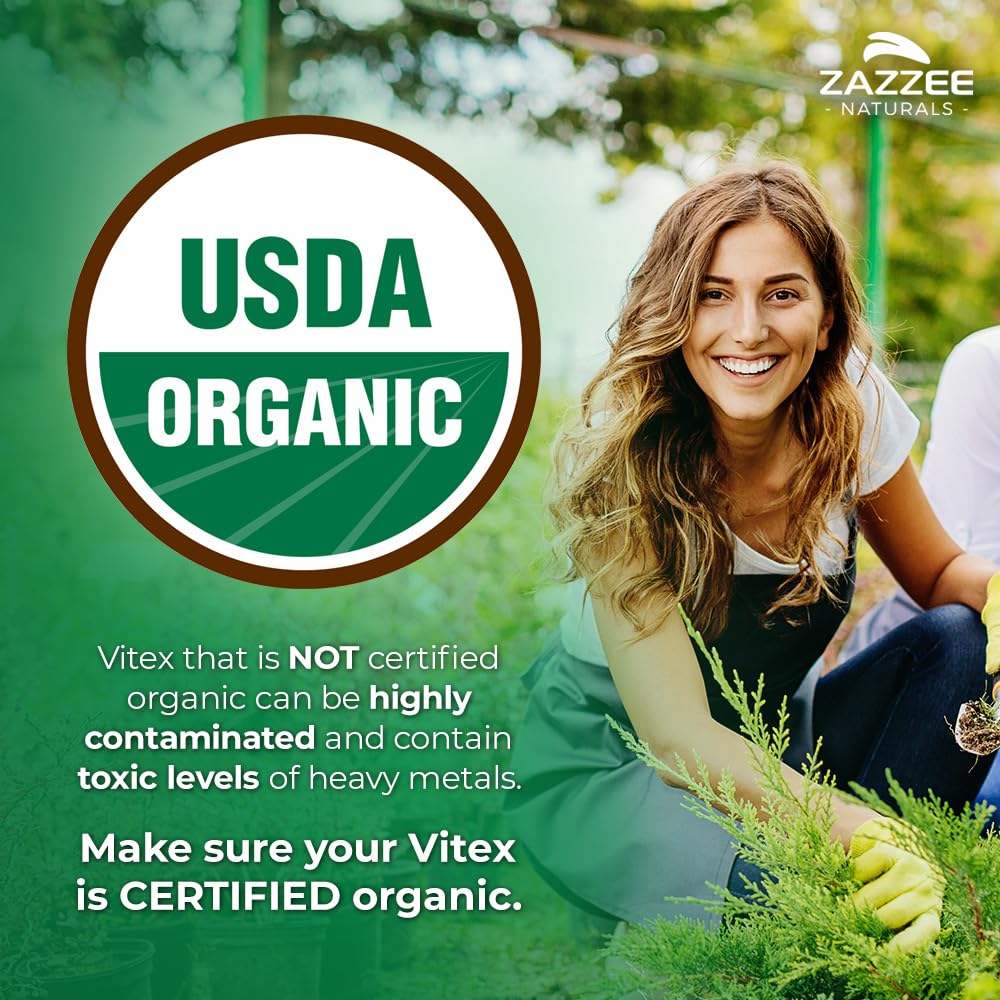Natural menopause support with Zazzee Vitex