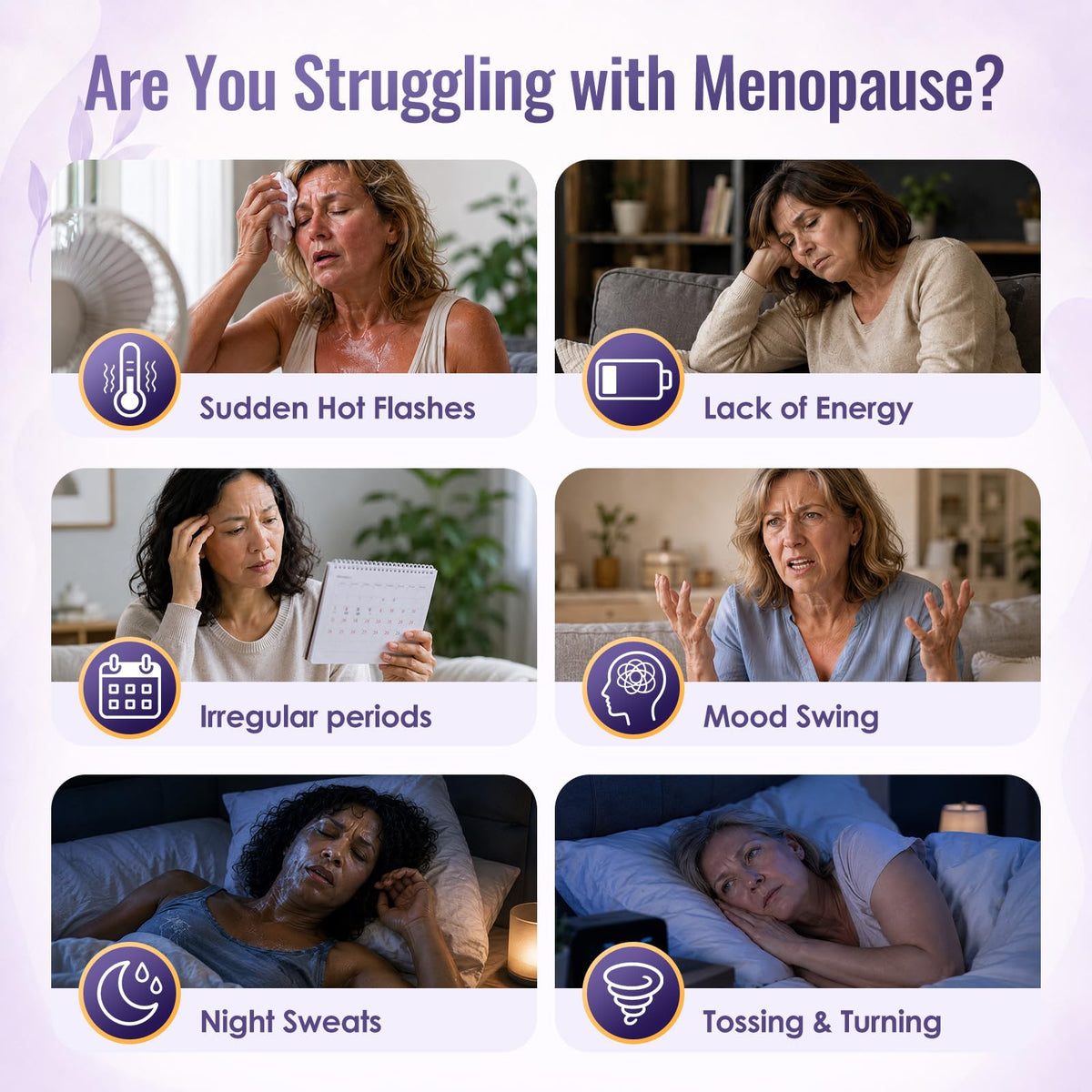 Natural menopause symptom management