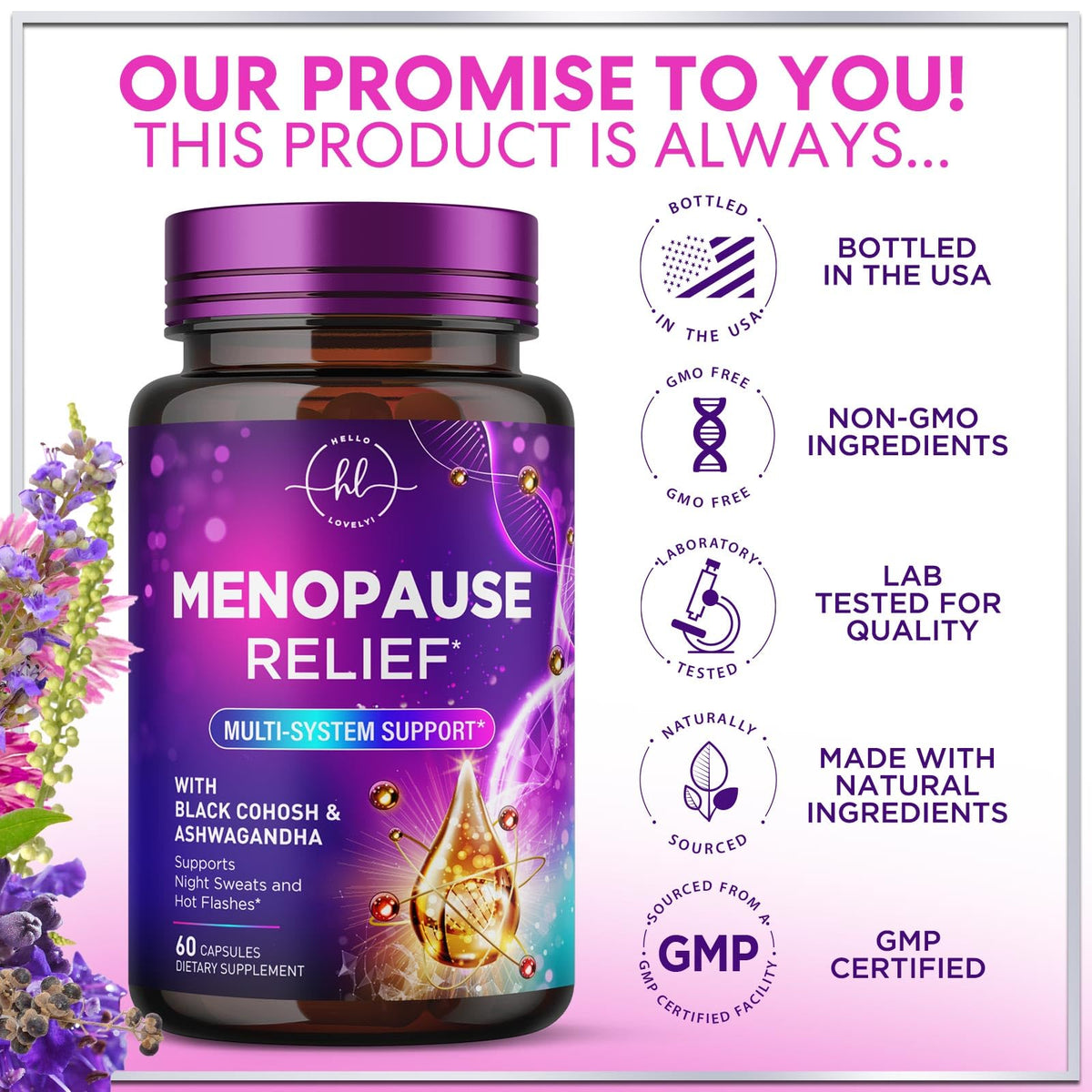 Natural menopause symptom management