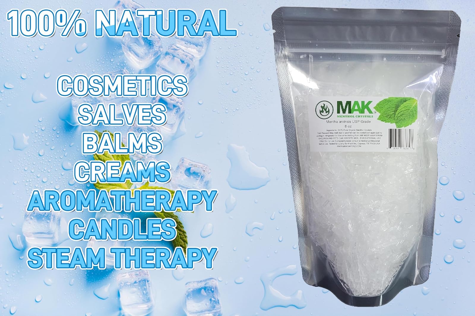 natural menthol crystals for aromatherapy