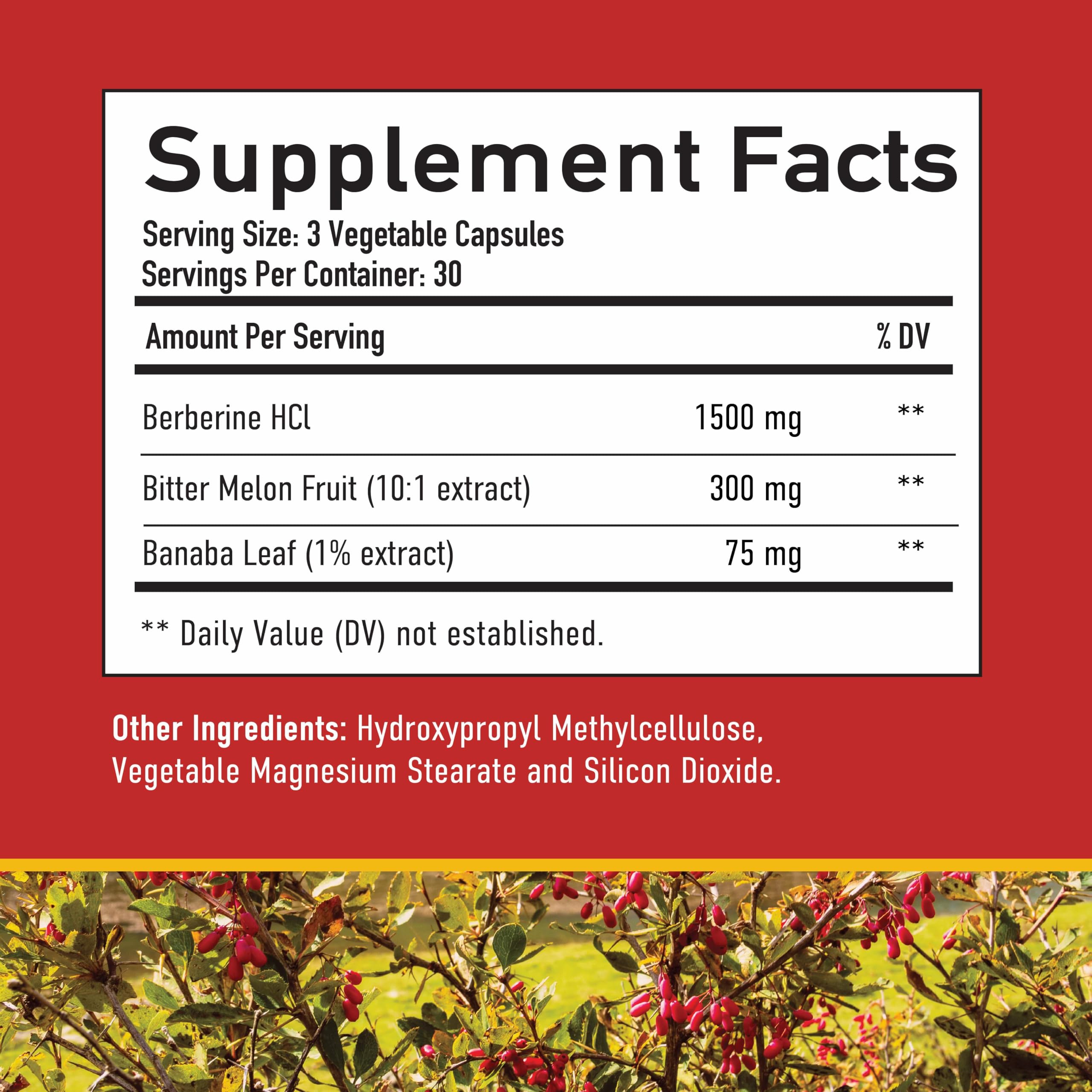 natural metabolic balance with berberine