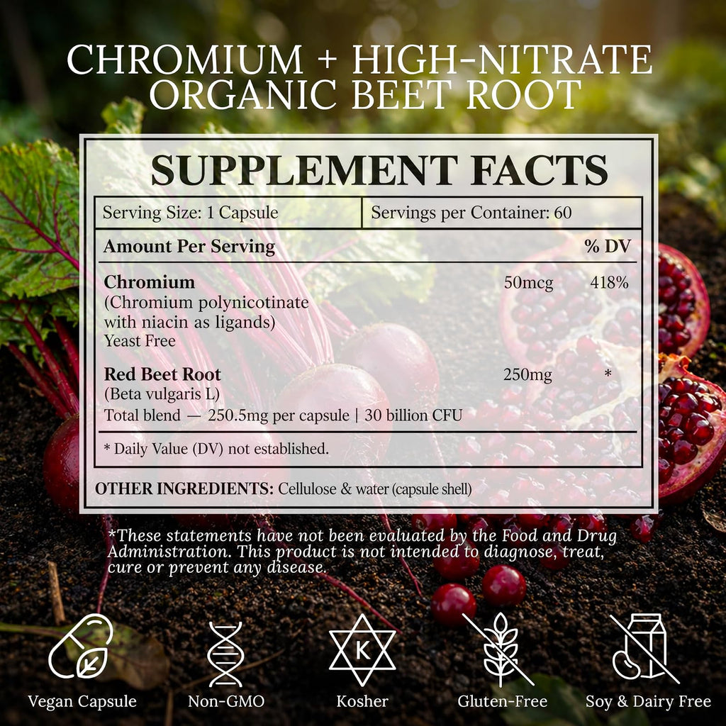 Natural metabolic support with chromium