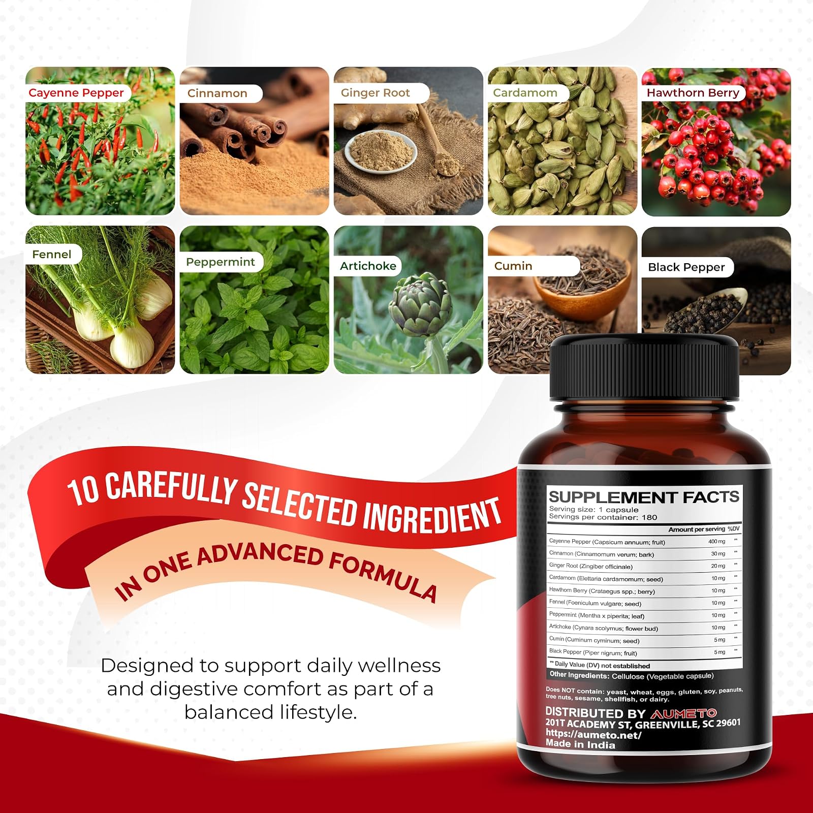 Natural metabolism booster capsules