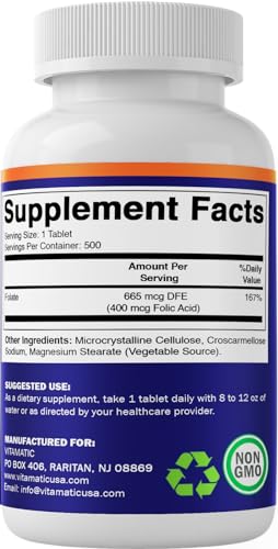 Natural methylfolate for optimal health