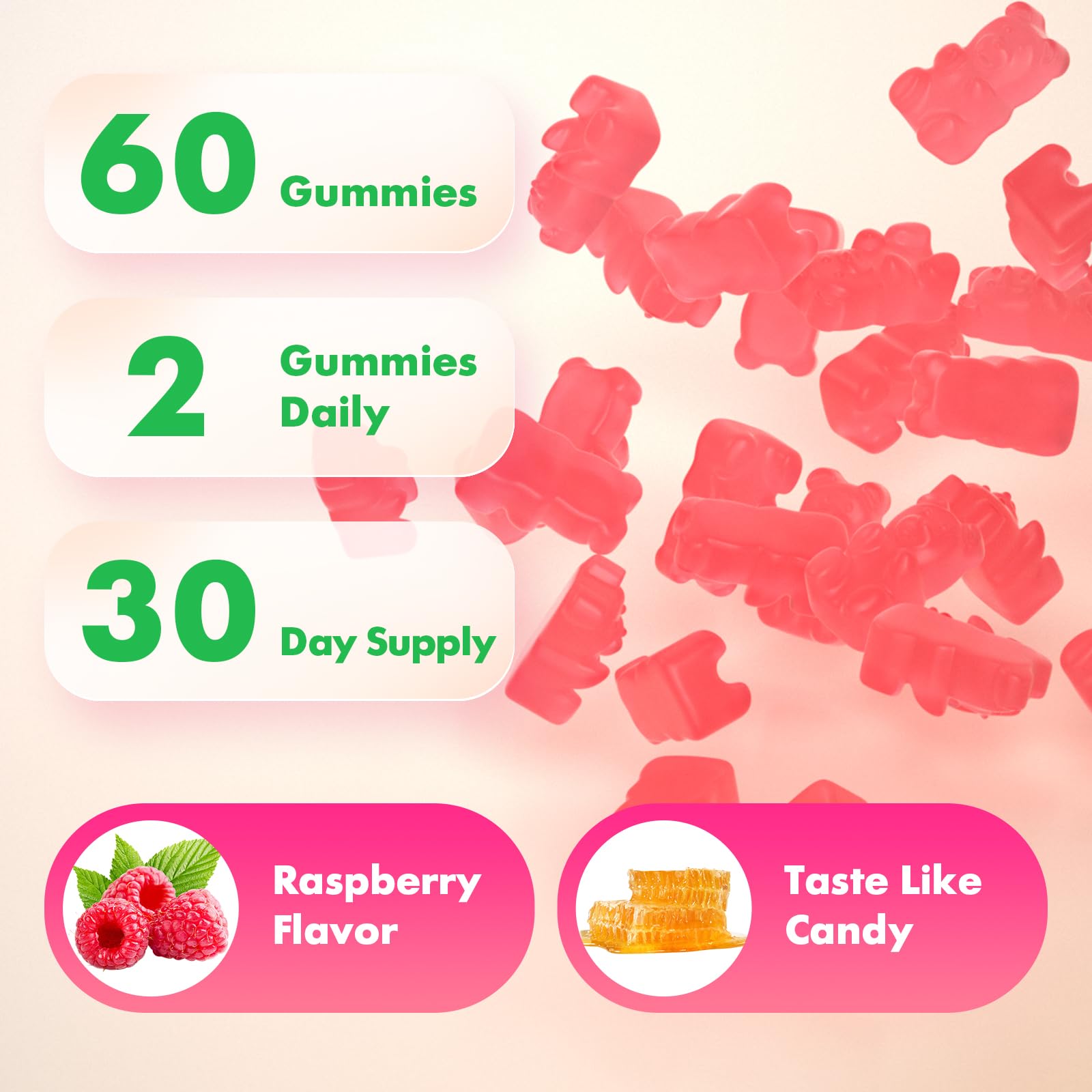 Natural methylfolate gummies for optimal wellness