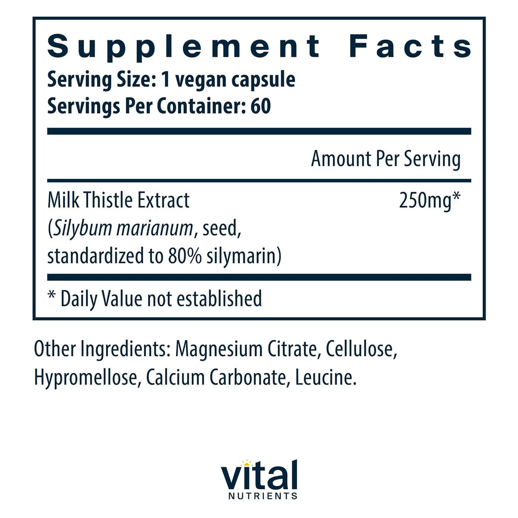 natural milk thistle capsules for detox