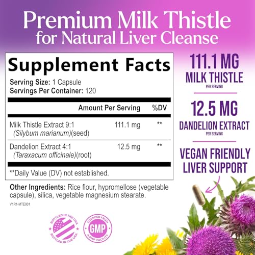 natural milk thistle capsules for detox