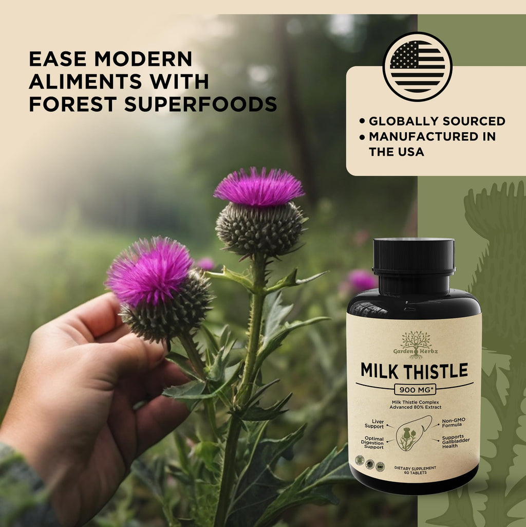 Natural milk thistle detox aid