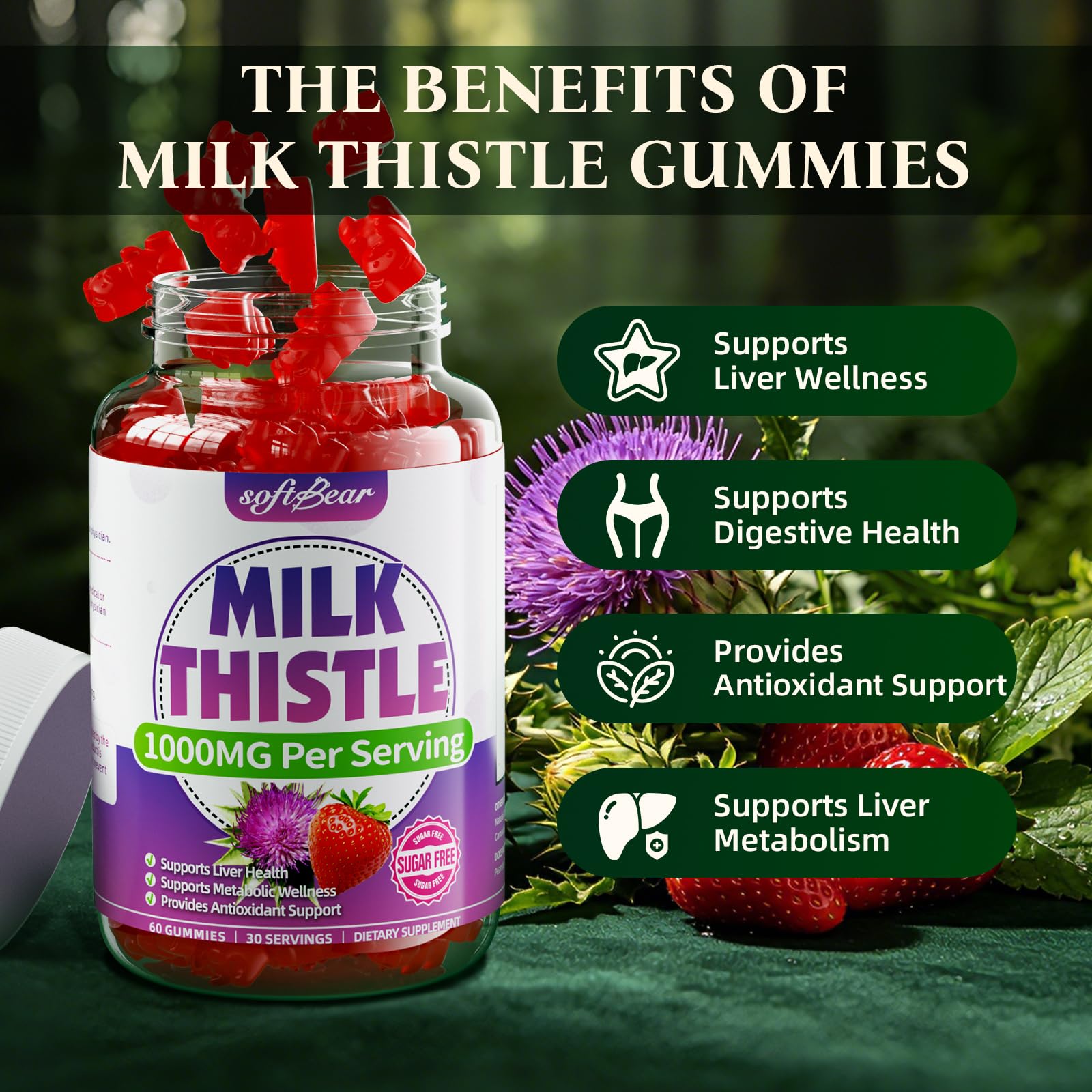 natural Milk Thistle extract in gummies