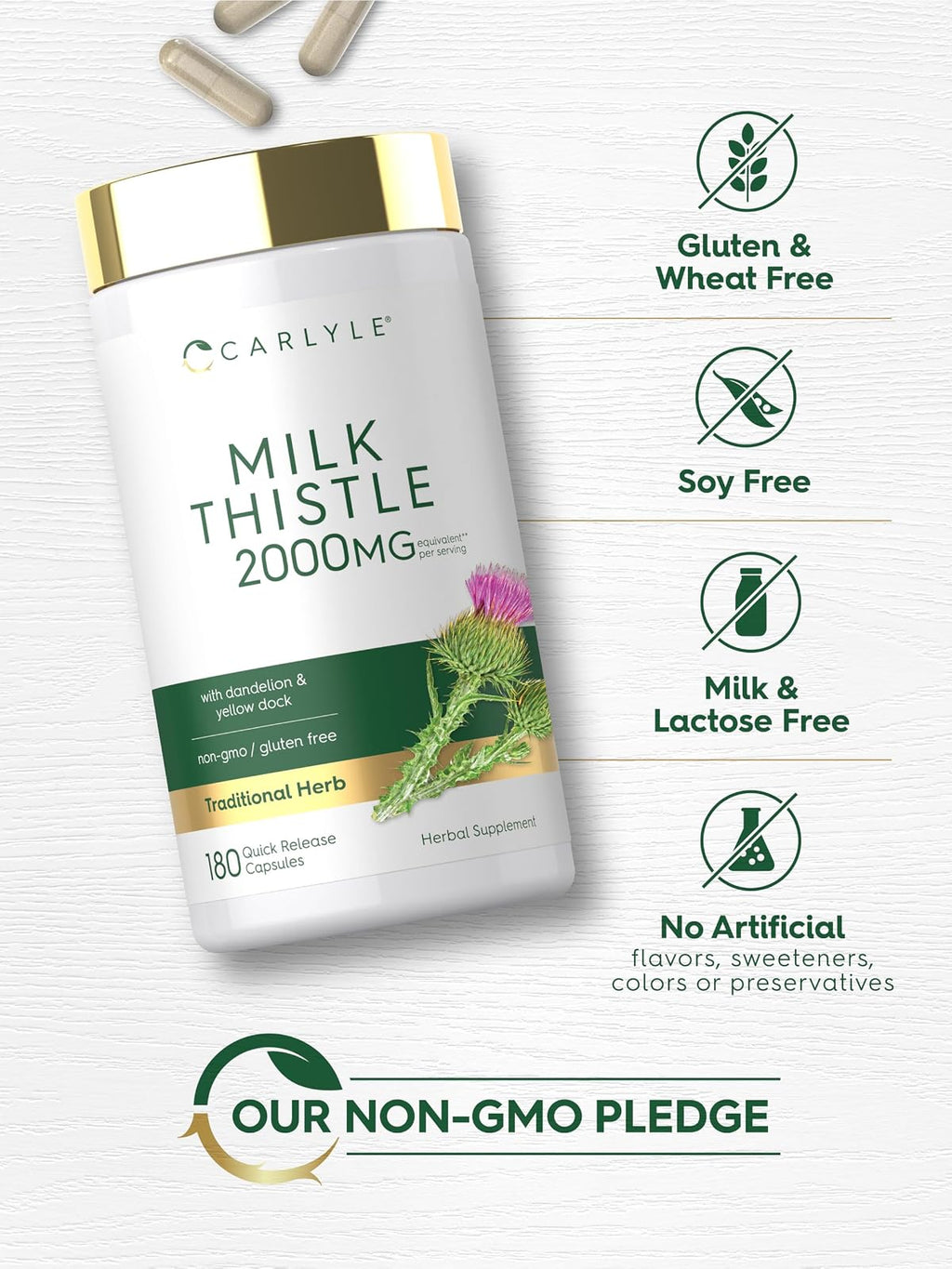 Natural milk thistle for antioxidant protection