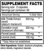 natural milk thistle health supplement
