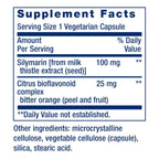 natural milk thistle supplement capsules