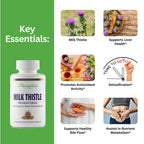 natural milk thistle supplement capsules