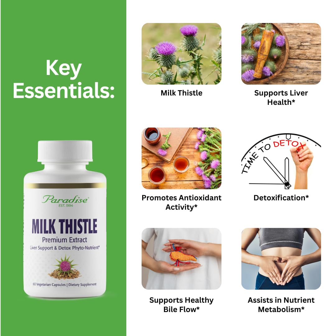 natural milk thistle supplement capsules