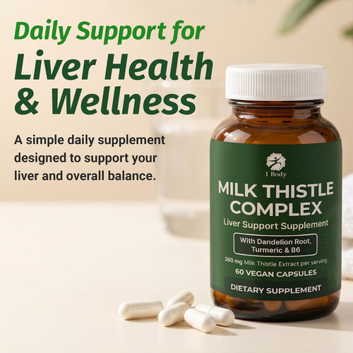natural milk thistle supplement capsules