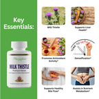 natural milk thistle supplement capsules