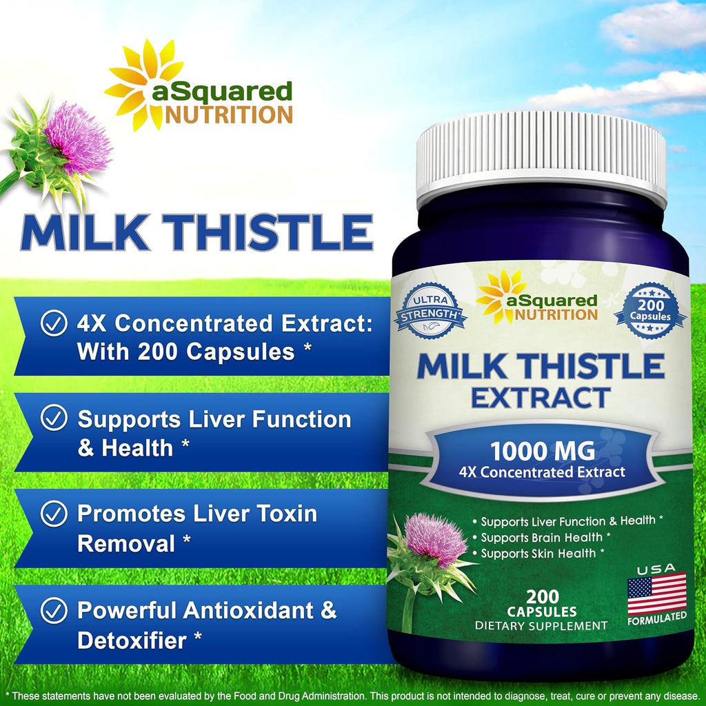 natural milk thistle supplement capsules