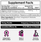 natural milk thistle supplement capsules