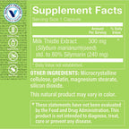 natural milk thistle supplement capsules