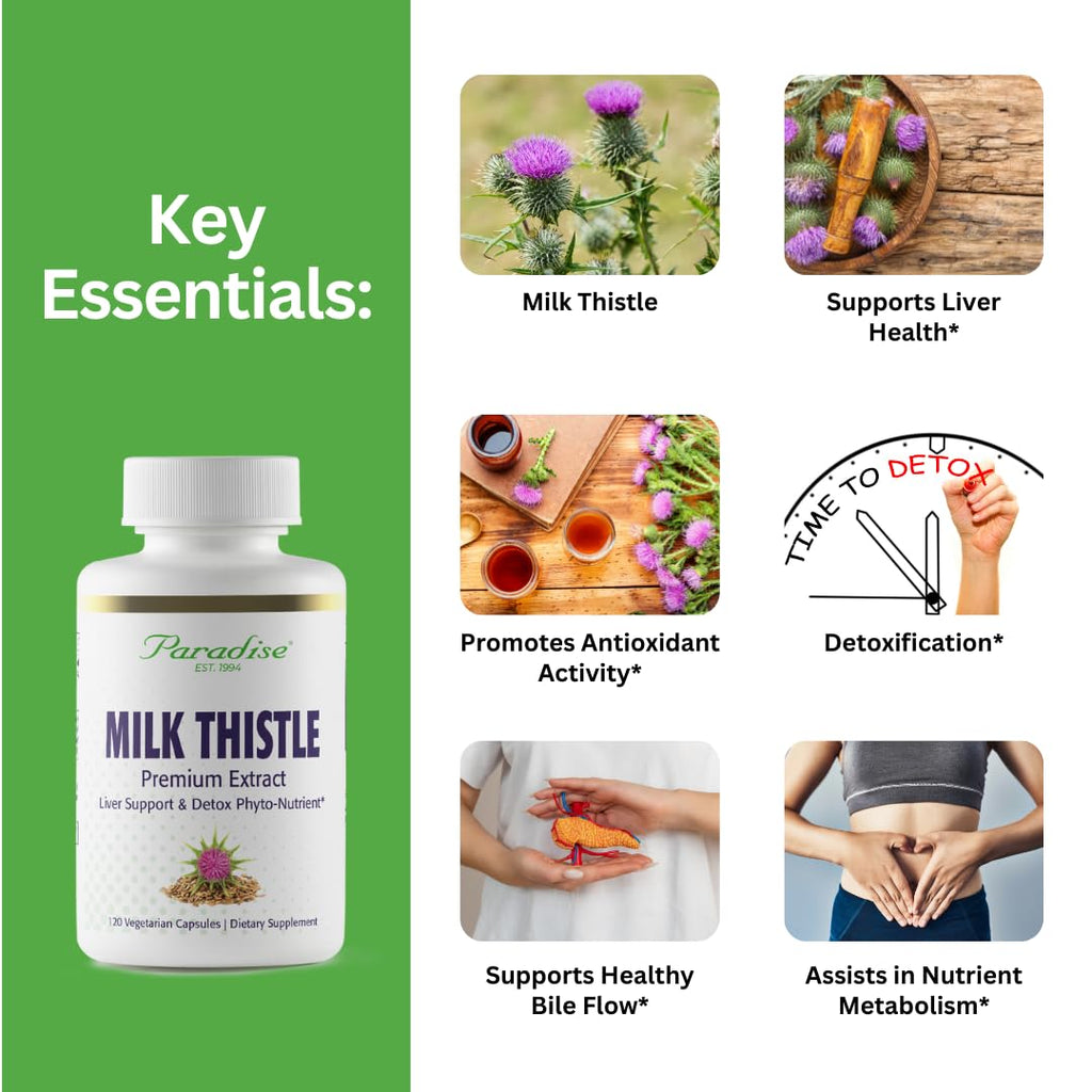 natural milk thistle supplement capsules