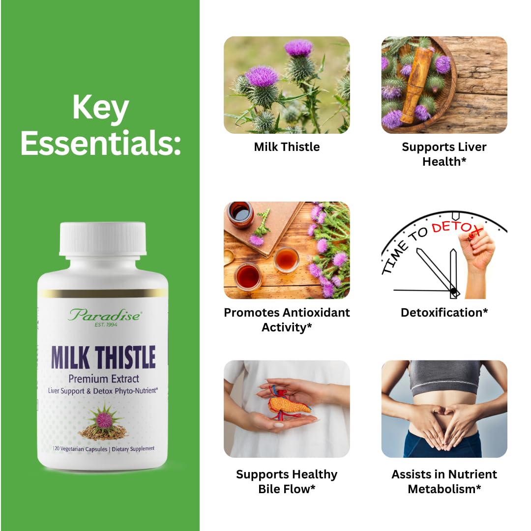 natural milk thistle supplement capsules