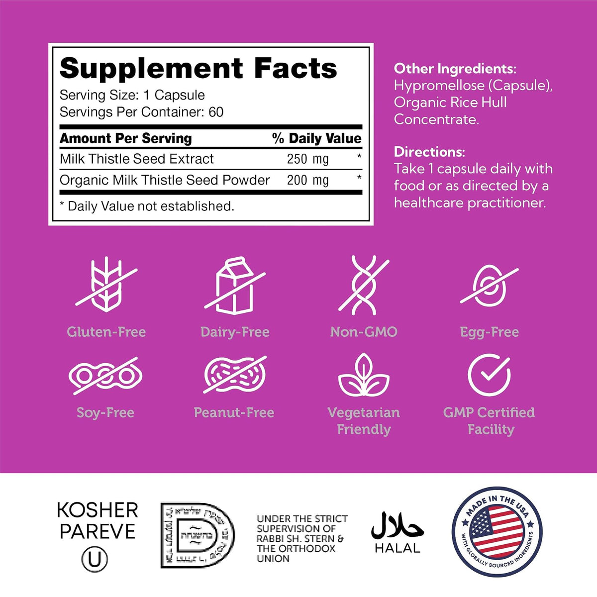natural milk thistle supplement for wellness