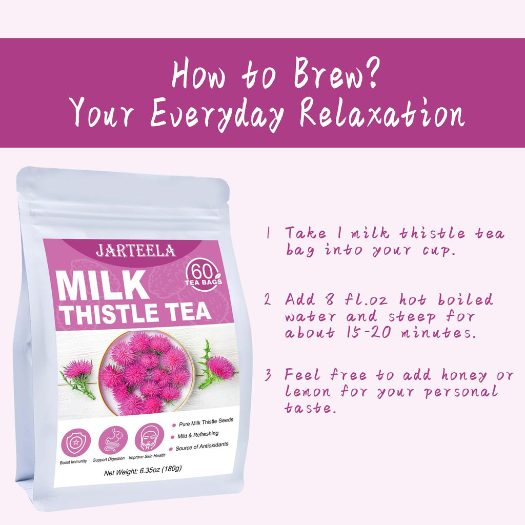 natural Milk Thistle tea for wellness