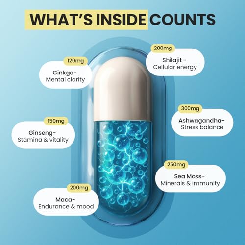 natural mineral capsules for vitality