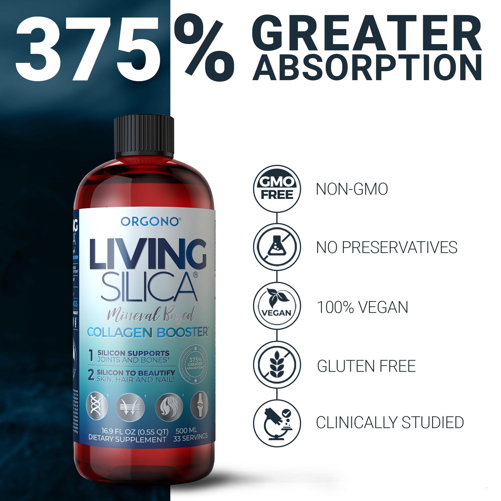 Natural mineral collagen booster