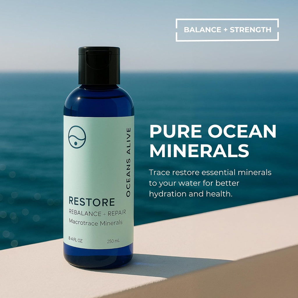 Natural mineral drops for wellness