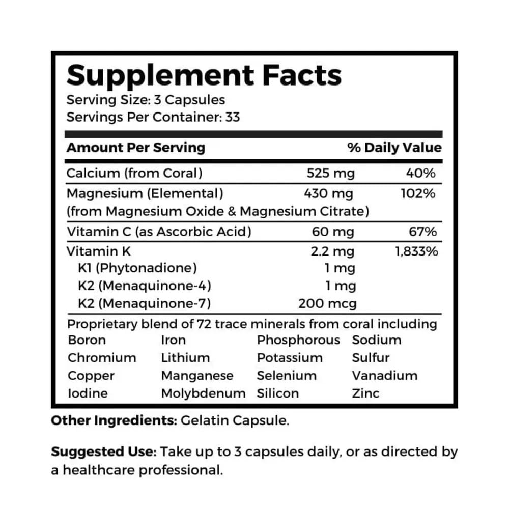 Natural mineral support with Cal-Mag K2