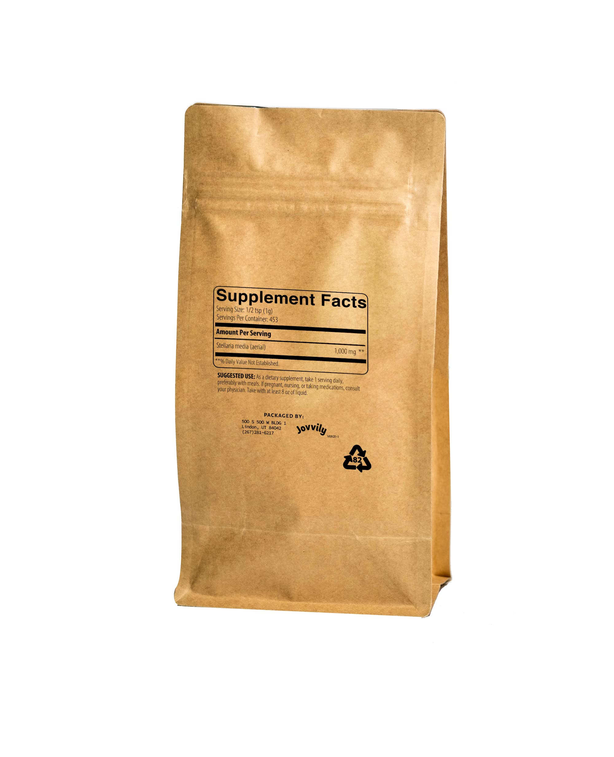 Natural mineral support with chickweed