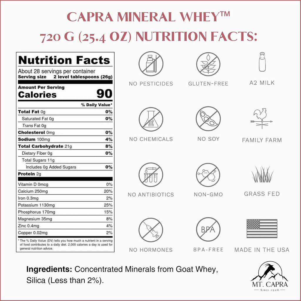 natural mineral whey for energy boost