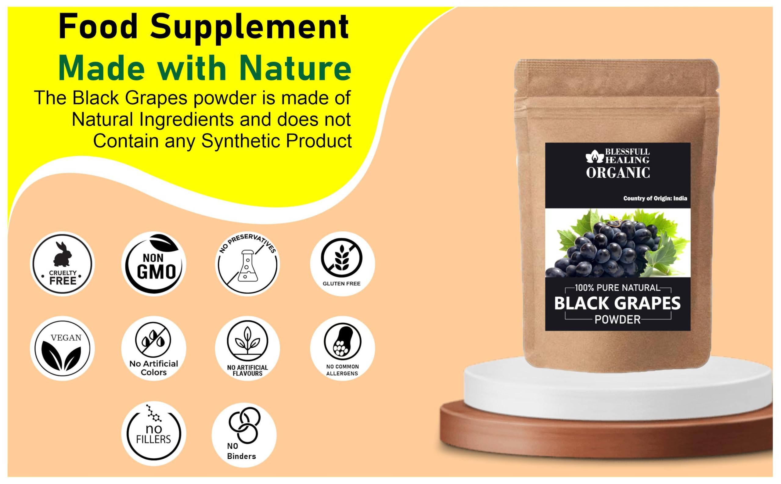 natural minerals from black grapes